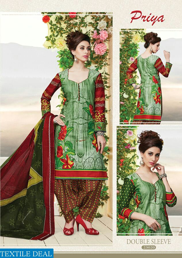 priya print -23 Export Cotton printed Dress material - textiledeal.in