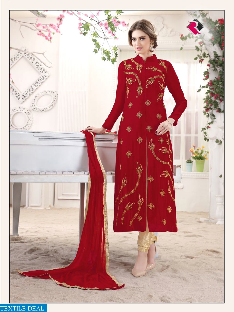 Delight Wholesale Straight long salwar kameez - textiledeal.in