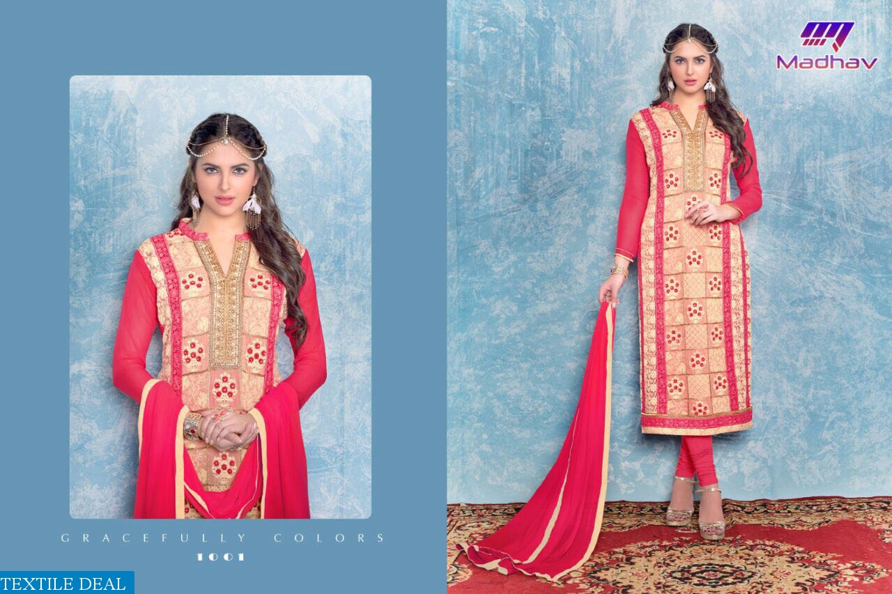 madhav nayra Wholesale Heavy work Chudidar Salwar kameez - textiledeal.in
