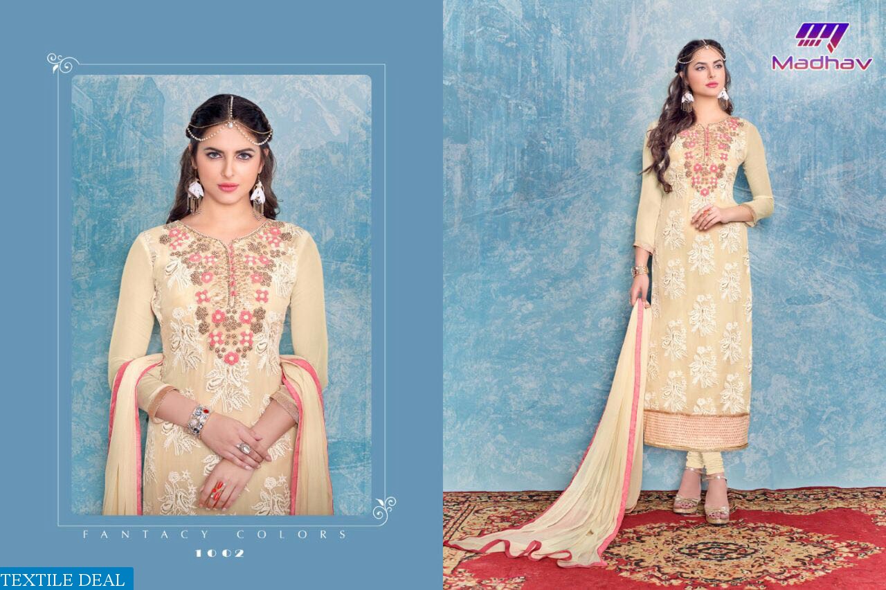 madhav nayra Wholesale Heavy work Chudidar Salwar kameez - textiledeal.in