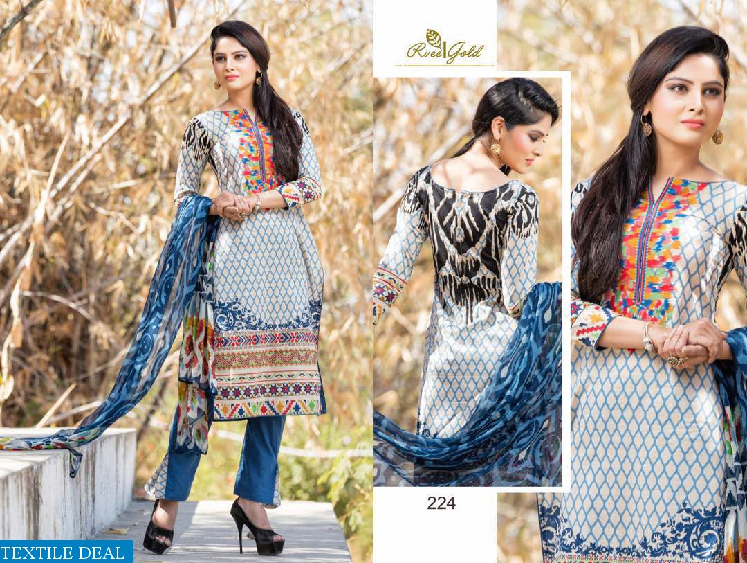 Rvee gold Rumi vol-2 Wholesale Indian Salwar suits - textiledeal.in