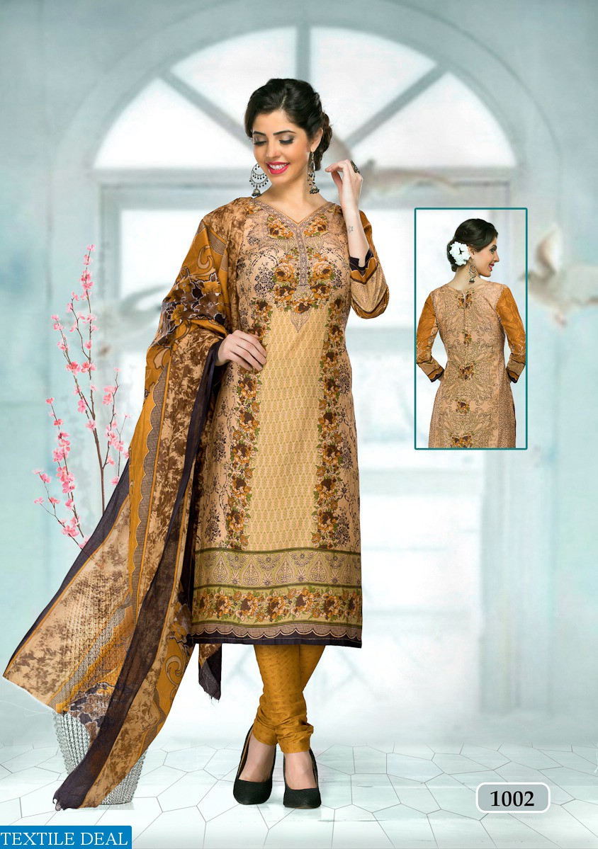 Rutu dangal vol-2 Wholesale cotton printed dress material - textiledeal.in