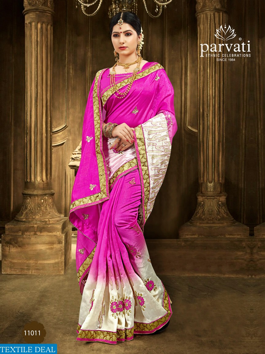 parvati 11007 Series Wholesale indian Sarees - textiledeal.in