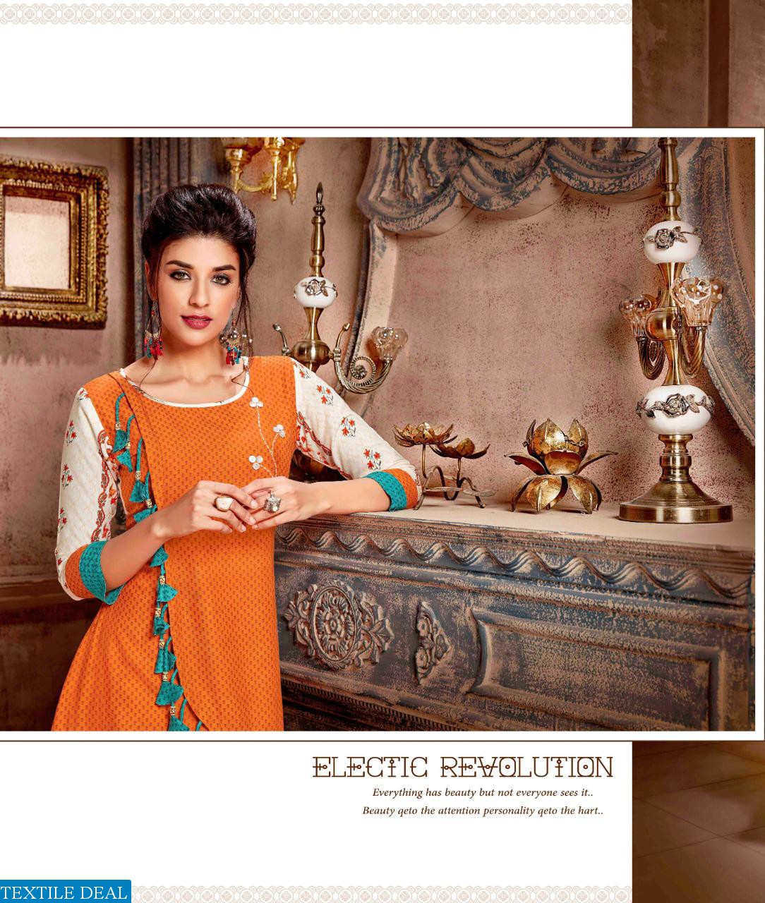 Kiana Vintage vol-3 Wholesale heavy Tunics - textiledeal.in