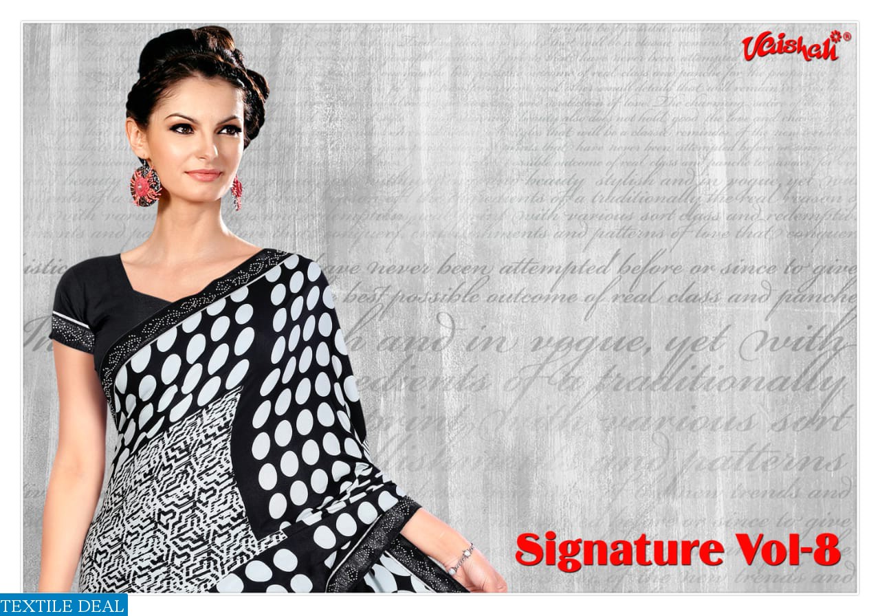 Vaishali Signature vol-8 Wholesale printed Sarees - textiledeal.in