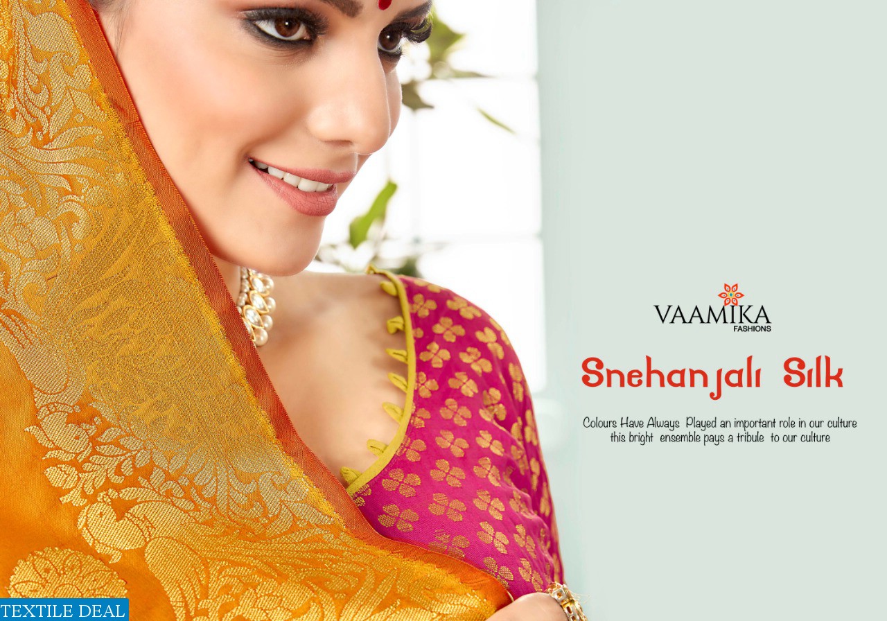 Vaamika Snehanjali Silk Wholesale Ethnic Sarees - textiledeal.in