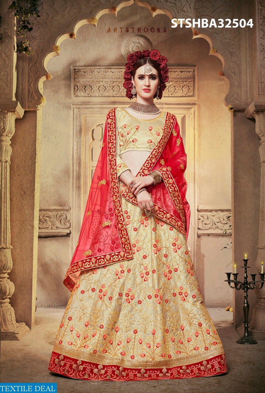 Aasvaa Shiba Wholesale Satin Silk Lehenga - textiledeal.in