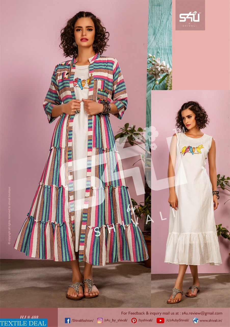 S4U LAUNCH HELLO JACKET VOL 4 EXCLUSIVE MONSOON GOWN STYLE KURTIS ...