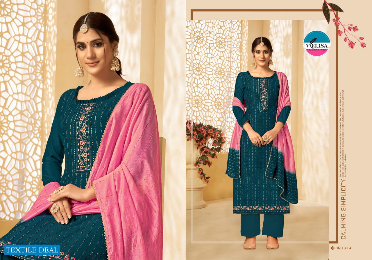 SABANA BY VELISA SILK WITH WORK DESIGNER SALWAR KAMEEZ - textiledeal.in