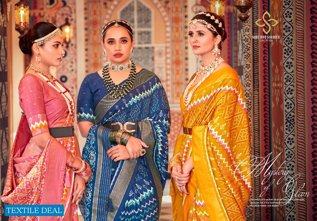 SITA RAMAN BY SHUBH SHREE CREATION VELVET TUSSER SILKY FANCY SAREE ...