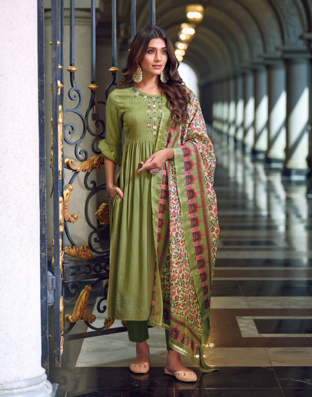 Lily And Lali Manya Wholesale Fancy Viscose Hand Work 3 Piece Salwar ...