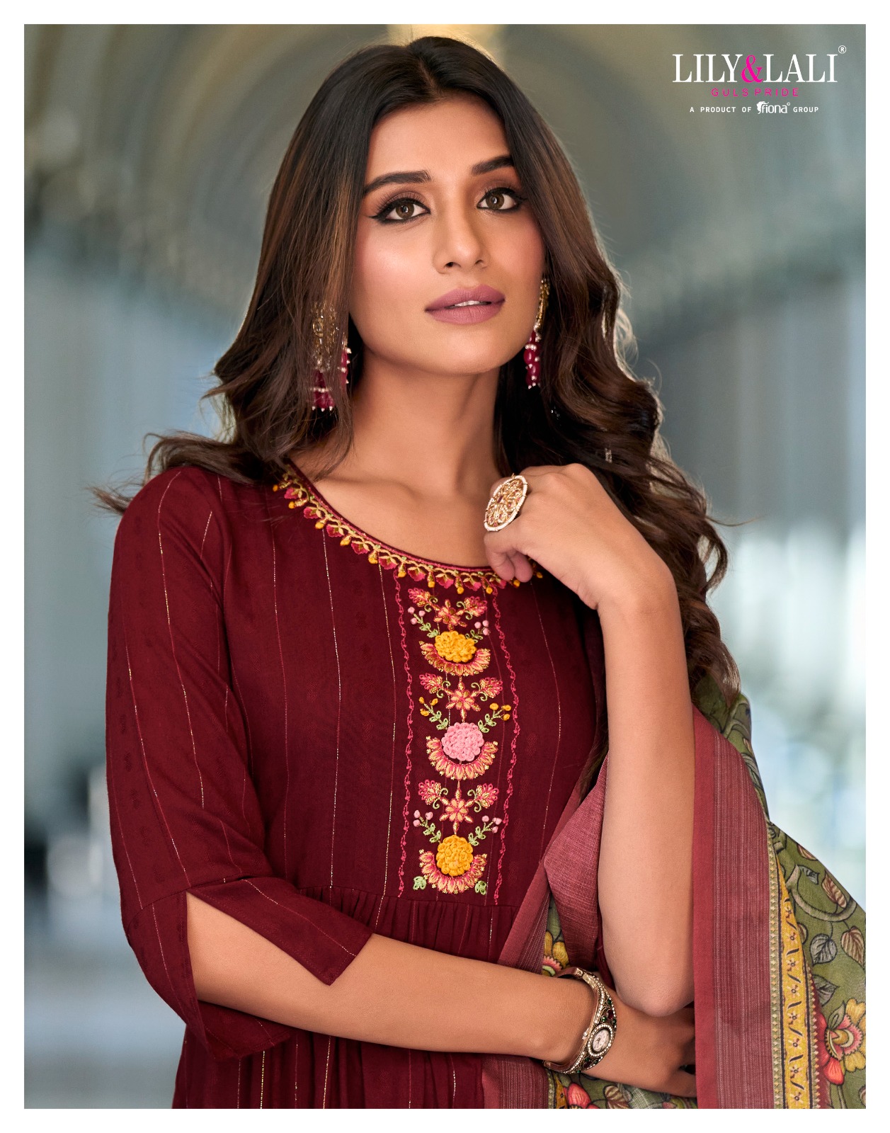 Lily And Lali Manya Wholesale Fancy Viscose Hand Work 3 Piece Salwar ...