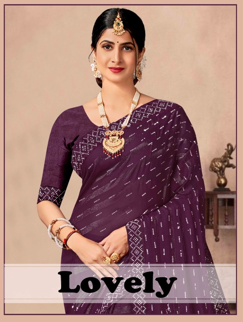 RONISHA LOVELY BY RANJNA SAREE FANCY FABRICS SELF PETTERN WITH SIROSKI ...