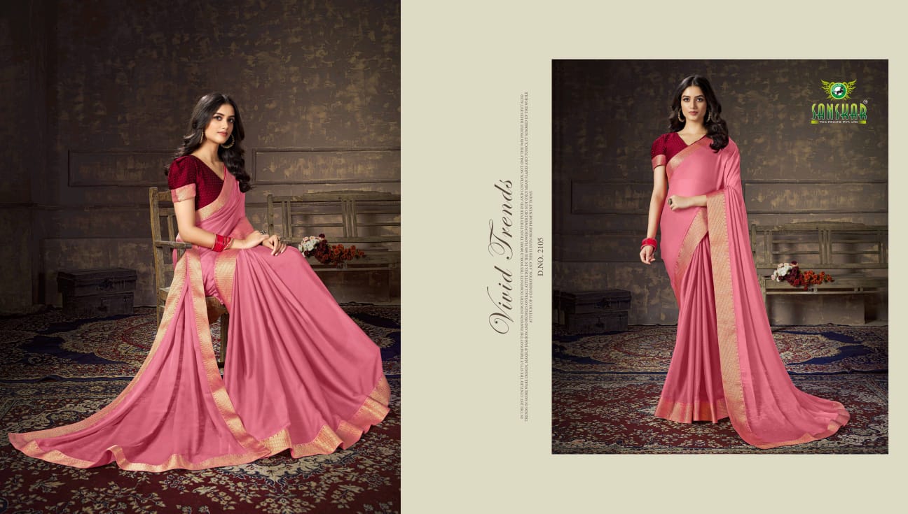 ANANTAA BY SANSKAR TEX PRINTS CHIFFON CASUAL WEAR SIMPLE SOBAR SAREE ...