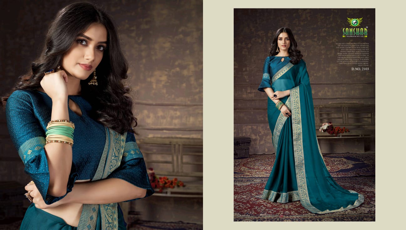 ANANTAA BY SANSKAR TEX PRINTS CHIFFON CASUAL WEAR SIMPLE SOBAR SAREE ...