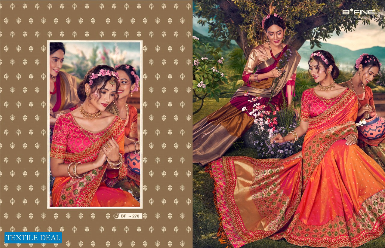 B FIne Barsane Wali Radhe Wholesale Designer Silk Saree Collection ...