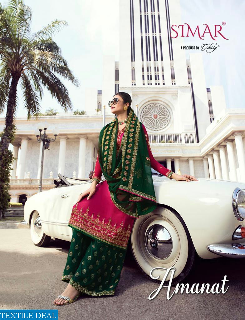 GLOSSY SIMAR AMANAT 2205-2212 SERIES CHARMING HEAVY DESIGNER WOMEN ...