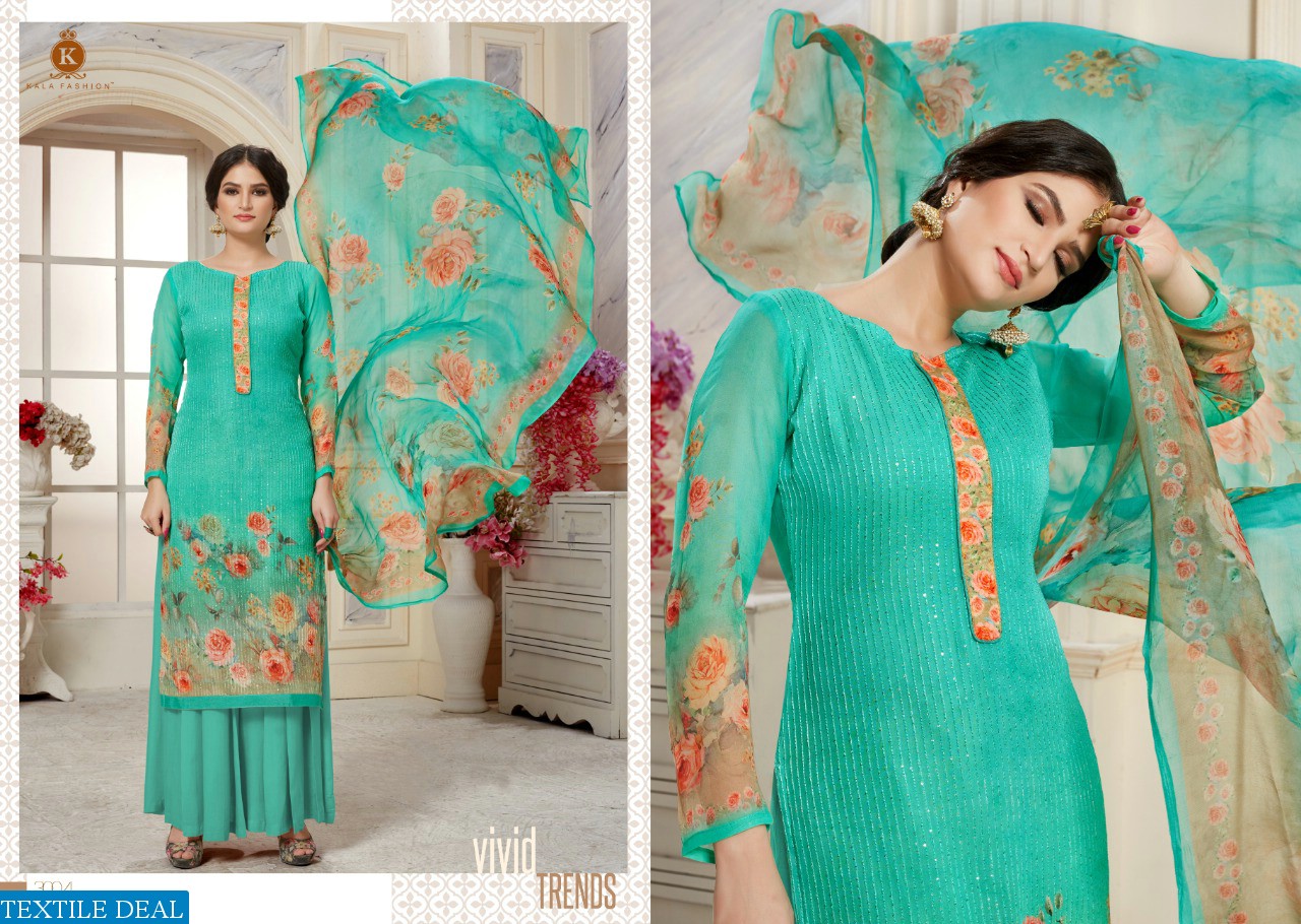 KALA FASHION KANGANA VOL 3 PURE GEORGETTE DIGITALLY PRINTED SUITS ...