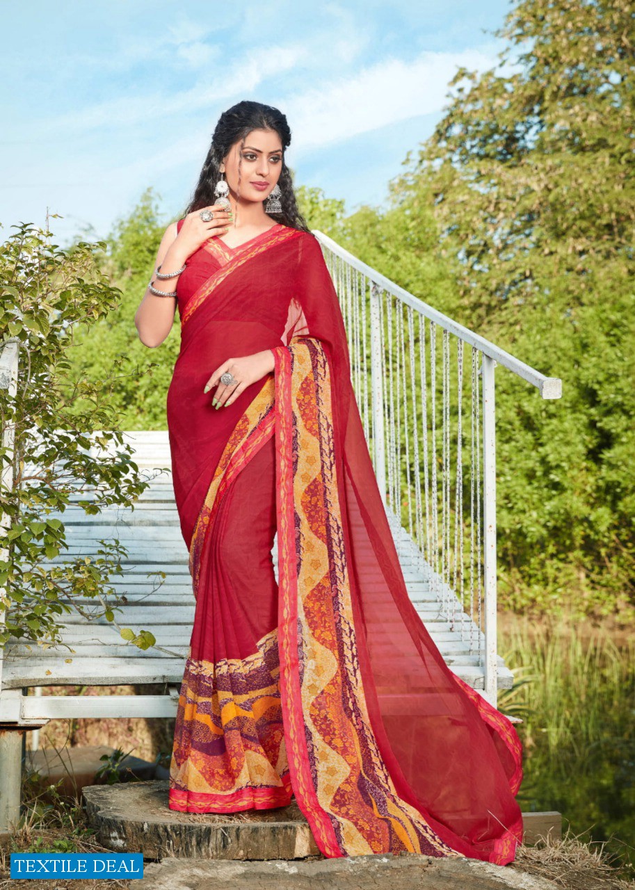 Mansarover Radha Rani Vol-2 Wholesale printed Indian Sarees ...