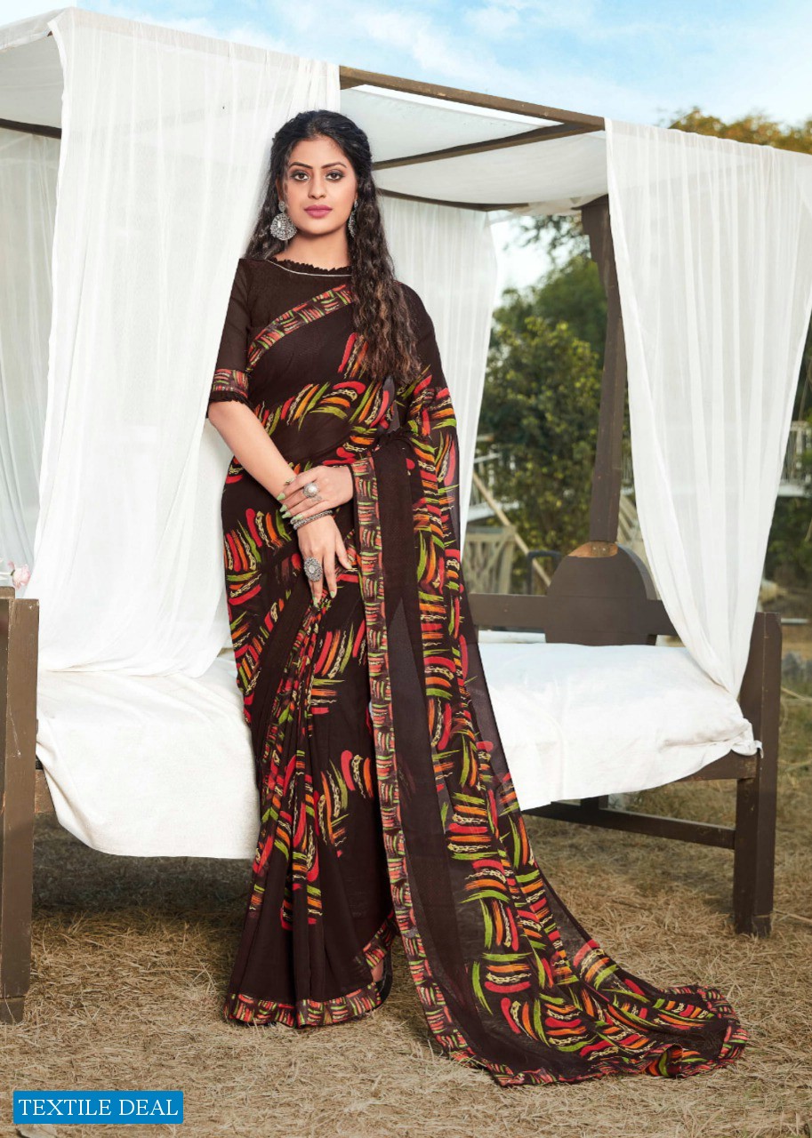 Mansarover Radha Rani Vol-2 Wholesale printed Indian Sarees ...